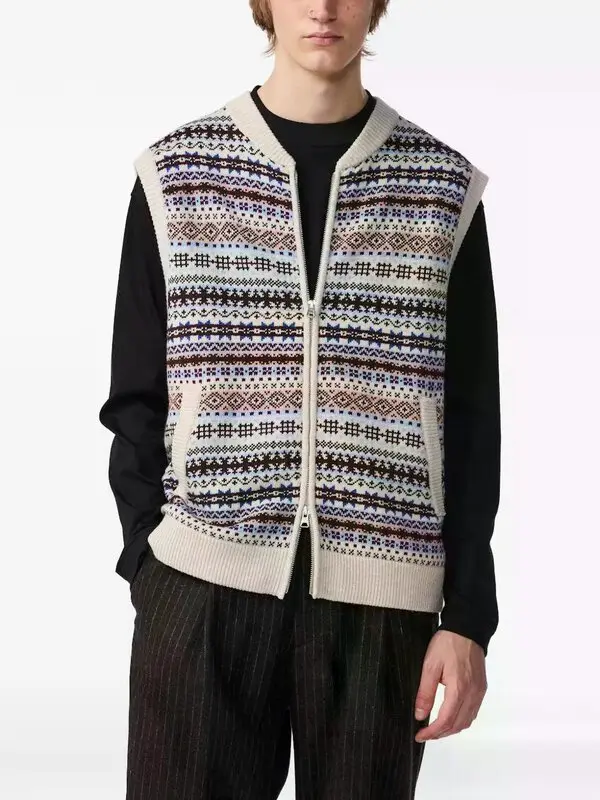 Nn07 Robbie Fair Isle Knitted Vest