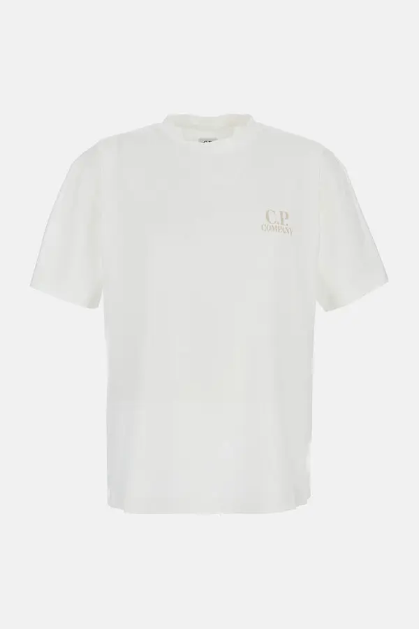 C.P. COMPANY Jersey Short Sleeve Logo T-shirt - Multicolor