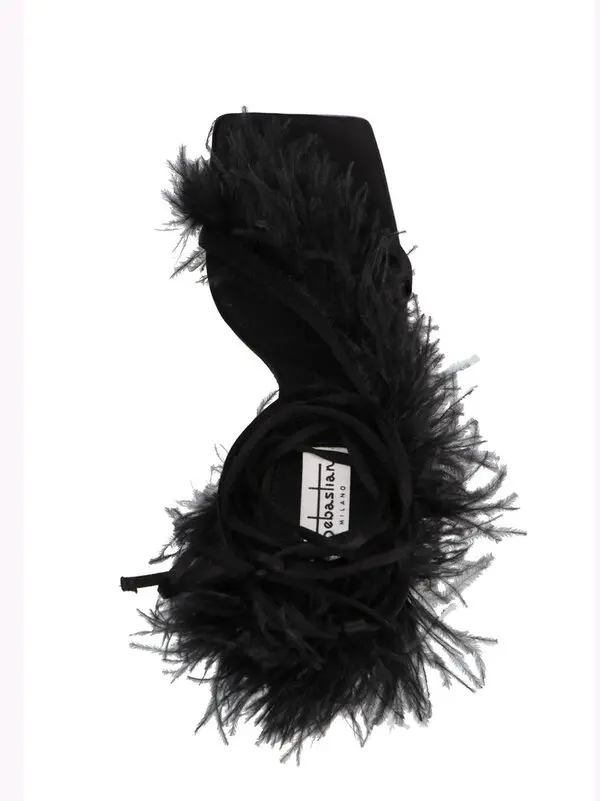 SEBASTIAN MILANO Feather Wrap’ Sandals