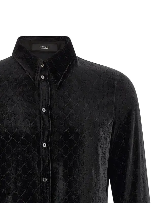 Gucci Gg' Velvet Shirt