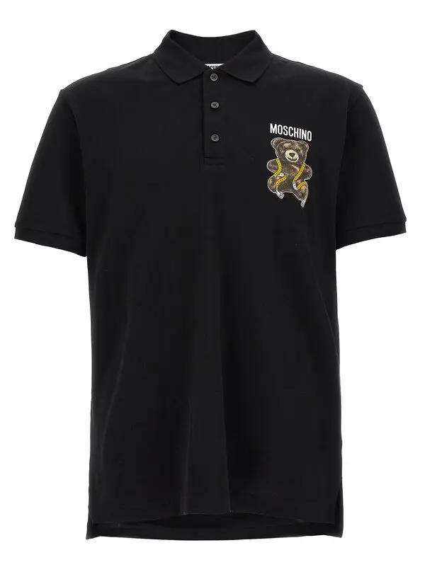 Moschino Teddy Bear' Polo Shirt - Black