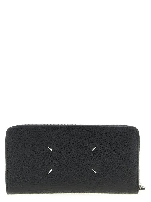 MAISON MARGIELA Stitching Logo Wallet - Black