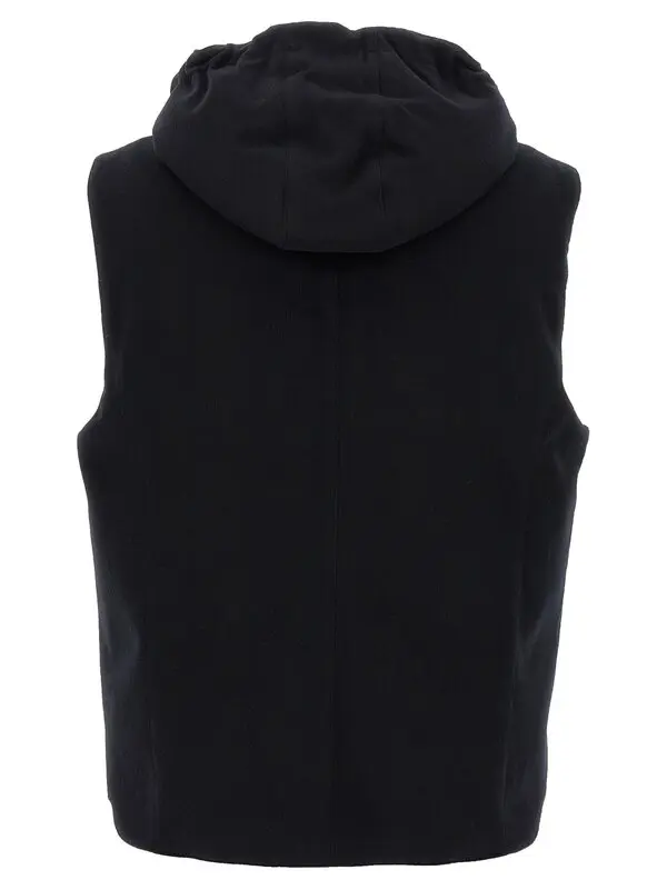 Brunello Cucinelli Padded Wool Vest - Black