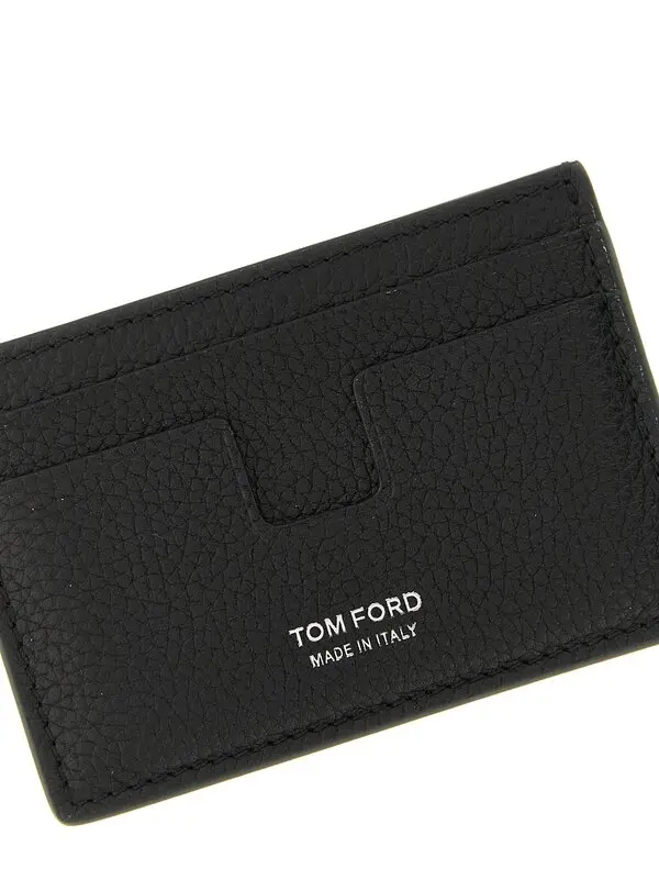 TOM FORD Hammered Card Holder - Black
