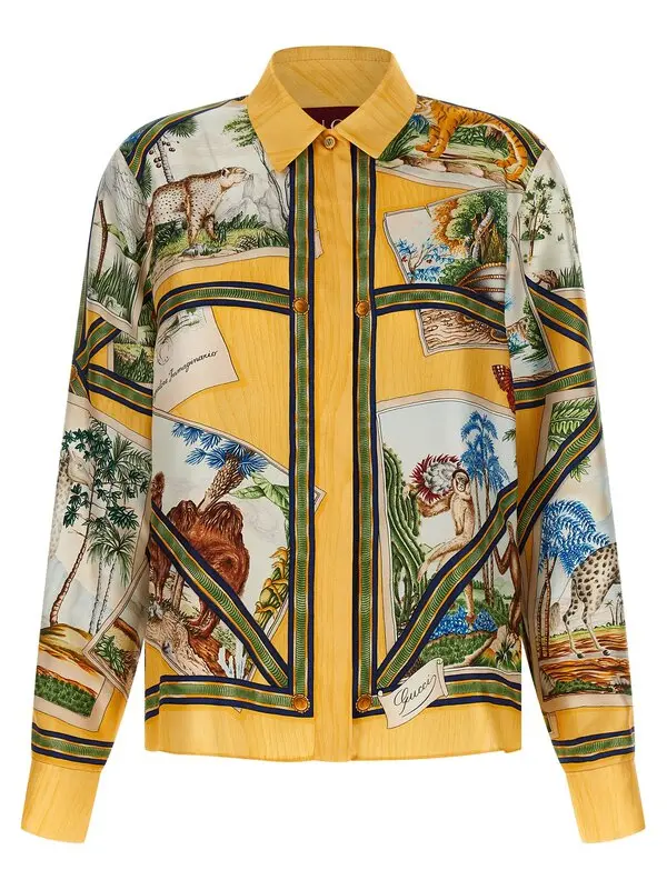 Gucci Printed Silk Shirt - Multicolor