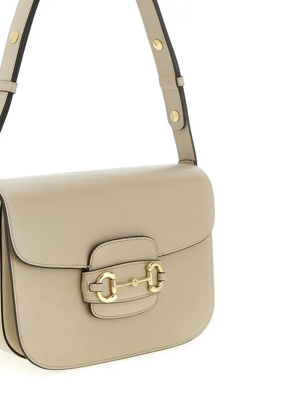 Gucci Horsebit 1955 Medium Shoulder Bag - Cream