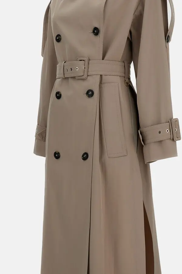 Sportmax Double-breasted Water-repellent Trench Coat - Multicolor