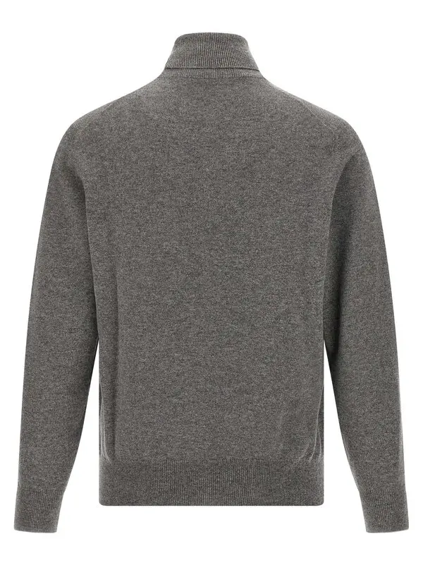 Brunello Cucinelli Cashmere Turtleneck Sweater - Gray