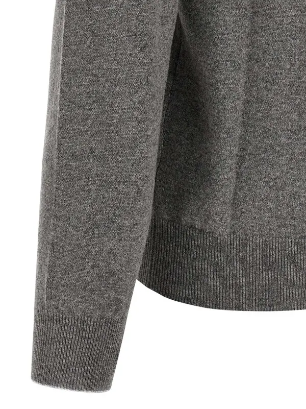 Brunello Cucinelli Cashmere Turtleneck Sweater - Gray