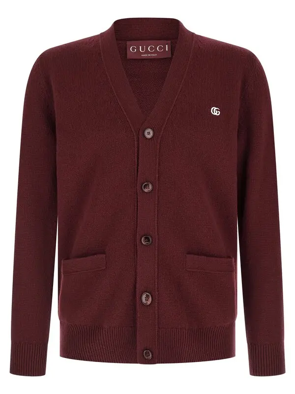 Gucci Knitted Cashmere Sweater With Doppia G Embroidery - Multicolor