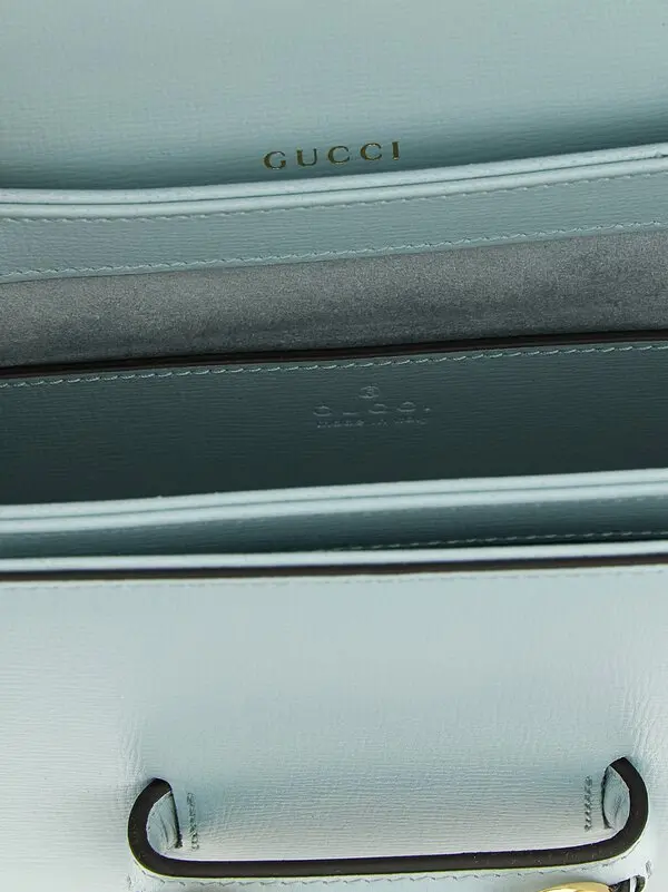 Gucci Horsebit 1955 Small Shoulder Bag - Blue