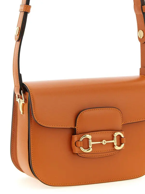 Gucci Horsebit 1955 Small Shoulder Bag - Orange