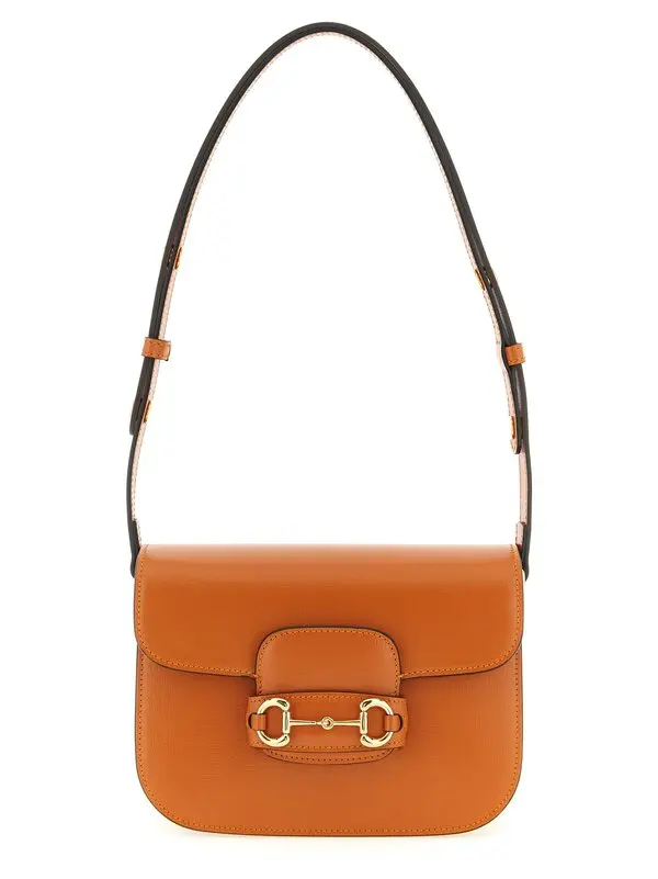 Gucci Horsebit 1955 Small Shoulder Bag - Orange