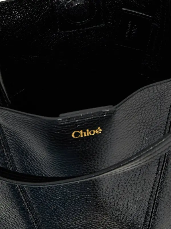 Chloé Spin' Grainy Leather Handbag - Black