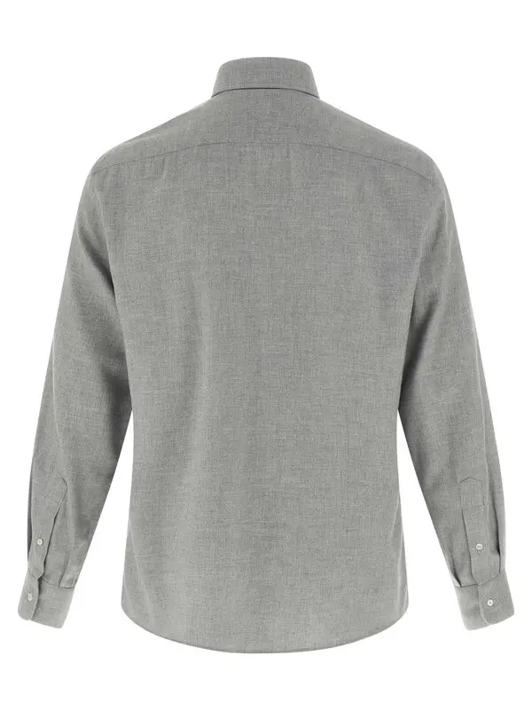 Brunello Cucinelli Cotton Shirt - Gray