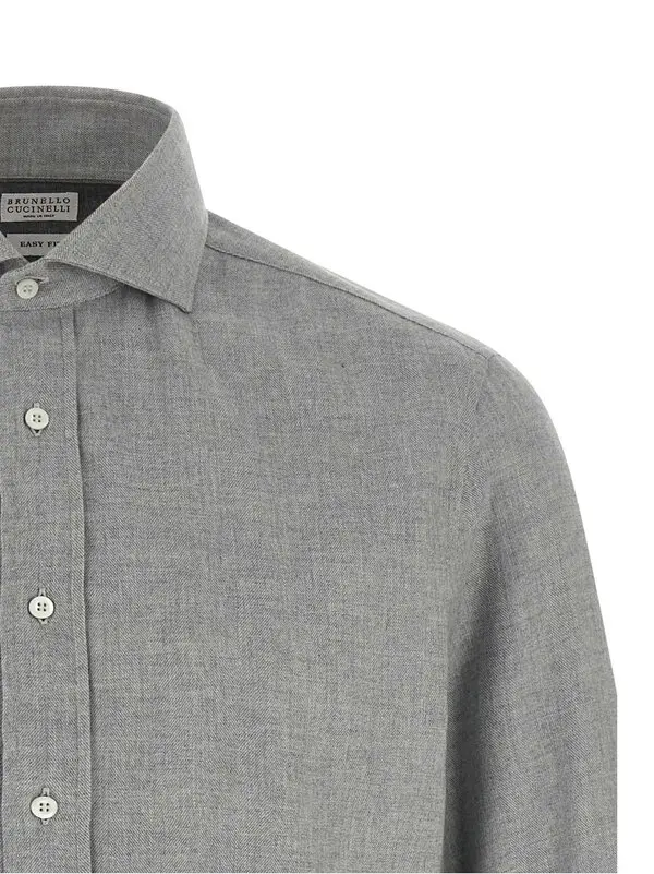 Brunello Cucinelli Cotton Shirt - Gray