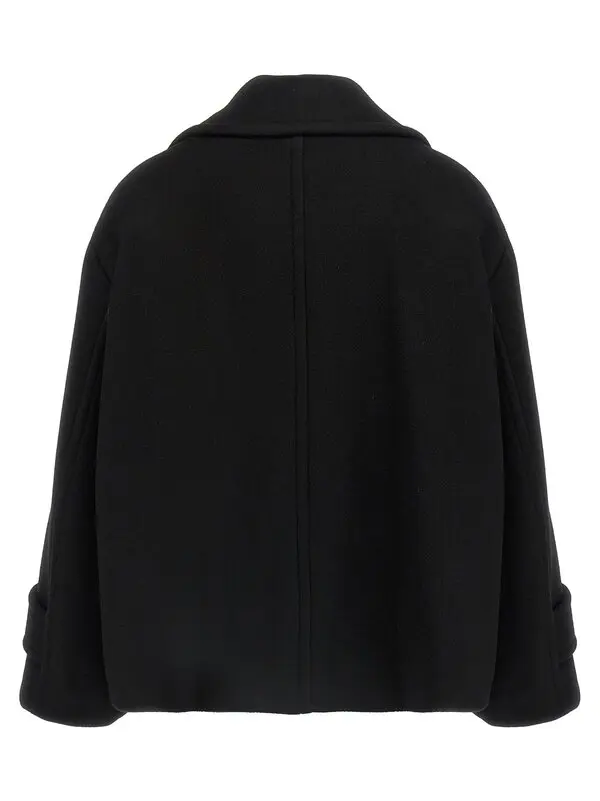 Chloé Double-breasted Wool Coat - Black