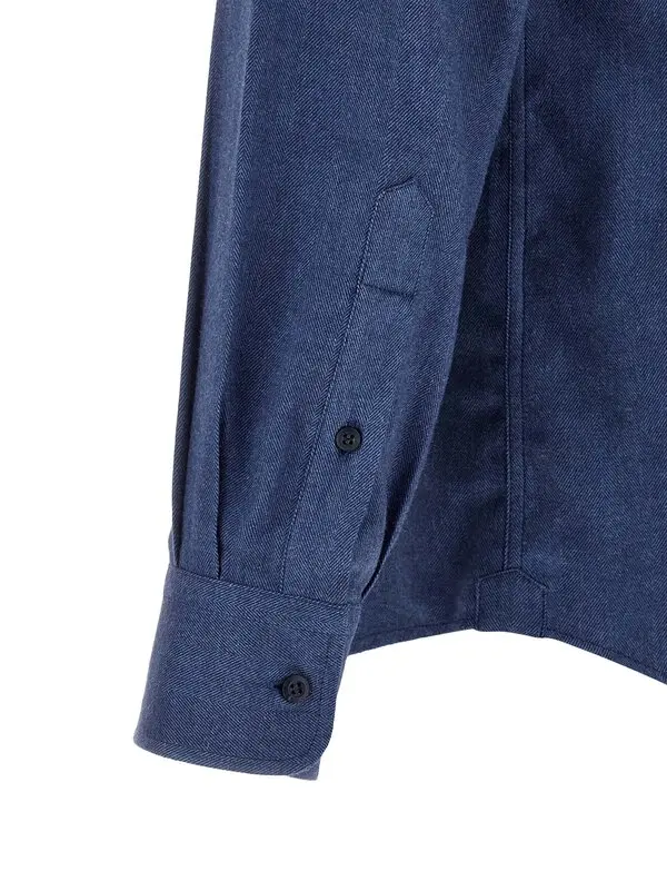 Brunello Cucinelli Herringbone Shirt