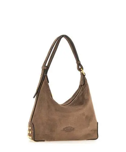 TOD'S Gmt Sacca Mini Metal Dots In Suede Bag - Multicolor