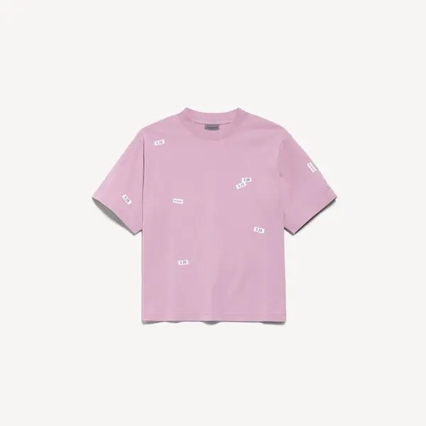 Balenciaga 520 Stickers Medium Fit T-shirt - Pink