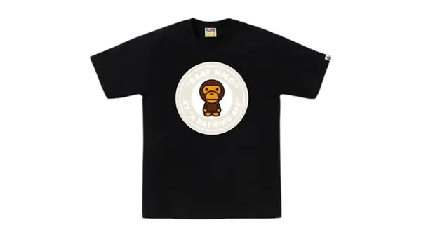 A BATHING APE Line Camo Milo Busy Works T-shirt - Black