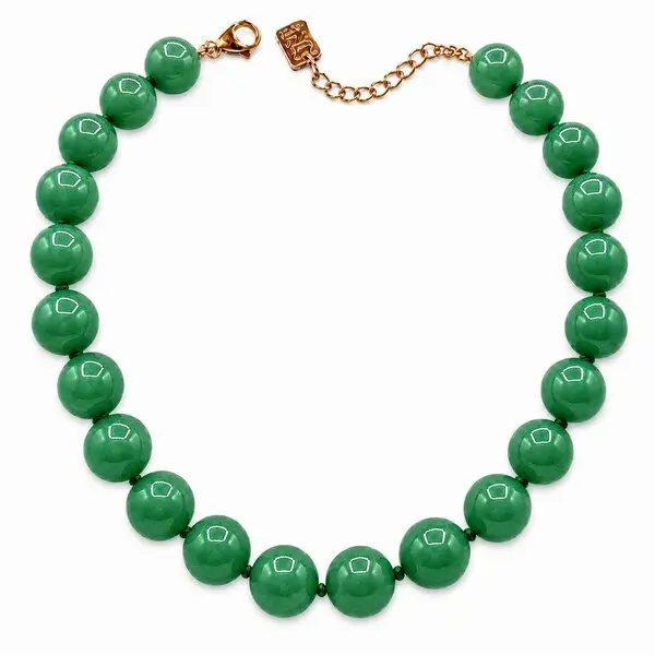 MICHAEL NASH JEWELRY Abigail Semi Precious Aventurine Necklace - Green