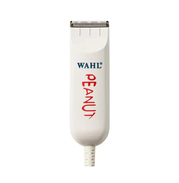 WAHL PROFESSIONAL Classic Peanut Professional Beard Trimmer And Hair Clipper Kit Adjustable Hair Cutting Tool With 4 Guide Combs - White