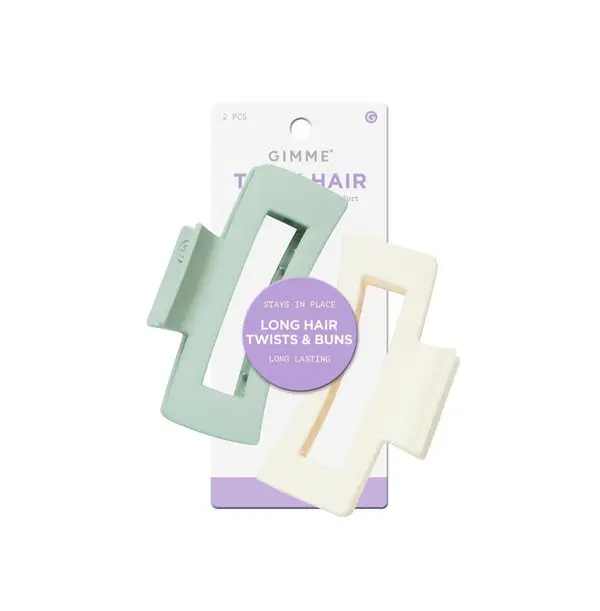 GIMME BEAUTY Xl Thick Hair X-long Hair Holds More Velvet-like Finish Clip For All Lock Types - No Color