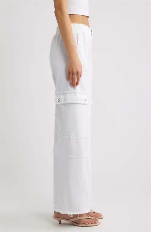TRACTR High Waist Wide Leg Cargo Jeans
