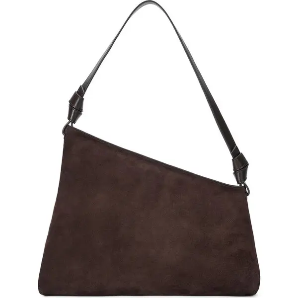 Staud Dani Leather Shoulder Bag - Espresso