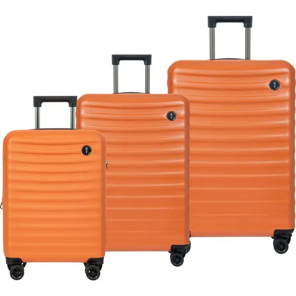 Bric'S Nausicaa 3 Piece Set 21" Carry On & 27" Checked & 30" Checked Expandable Spinners - Orange