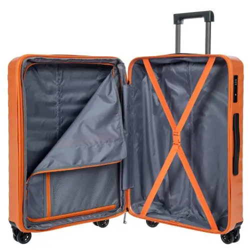 Bric'S Nausicaa 3 Piece Set 21" Carry On & 27" Checked & 30" Checked Expandable Spinners - Orange