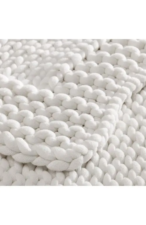 BOLL & BRANCH Superloop Throw Blanket - White
