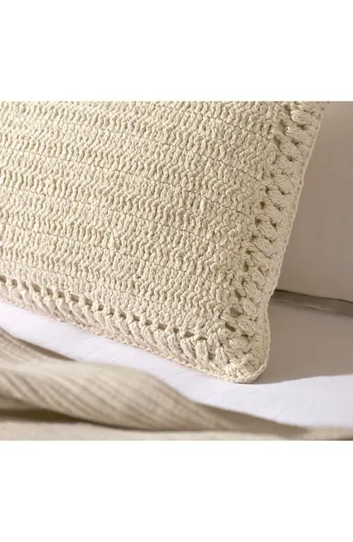 BOLL & BRANCH Summer Crochet Decorative Pillow