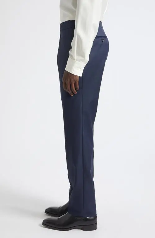 TOM FORD Shelton Wool Sharkskin Tapered Pants - Ucc Navy