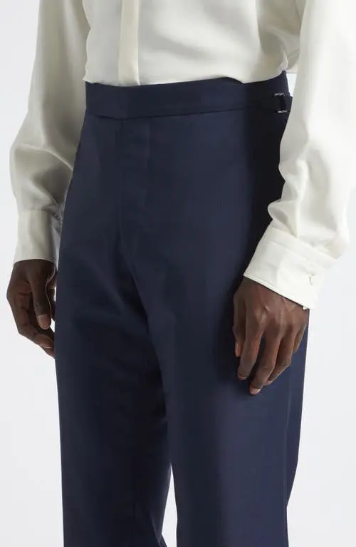 TOM FORD Shelton Wool Sharkskin Tapered Pants - Ucc Navy