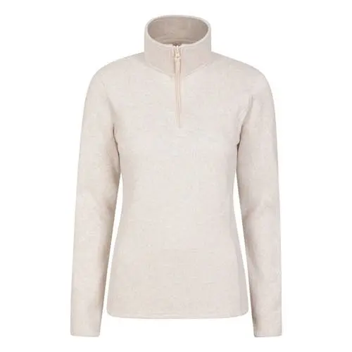 Mountain Warehouse Idris Half Zip Fleece Top - Beige