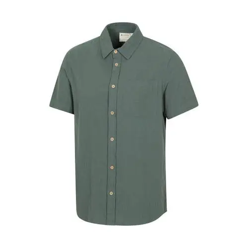 Mountain Warehouse Palm Textured Short-sleeved Shirt - Green