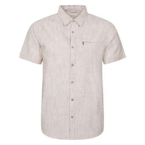 Mountain Warehouse Coconut Slub Short-sleeved Shirt - Beige