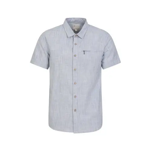 Mountain Warehouse Coconut Slub Short-sleeved Shirt - Blue