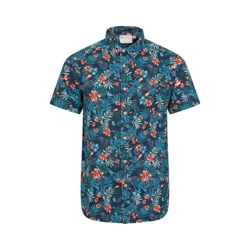 Mountain Warehouse Tropical Floral Short-sleeved Shirt - Navy