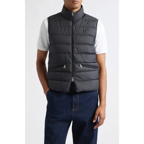 Moncler Treompan Water Repellent Down Puffer Vest - Black