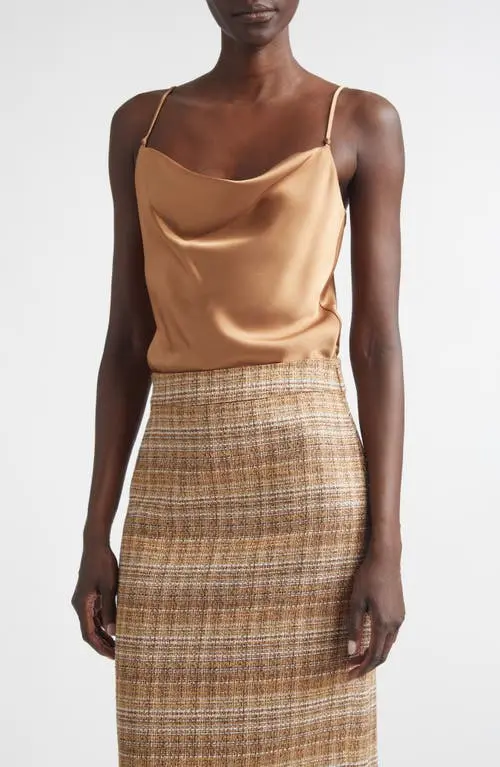 St. John Monroe Liquid Satin Camisole - Vicuna