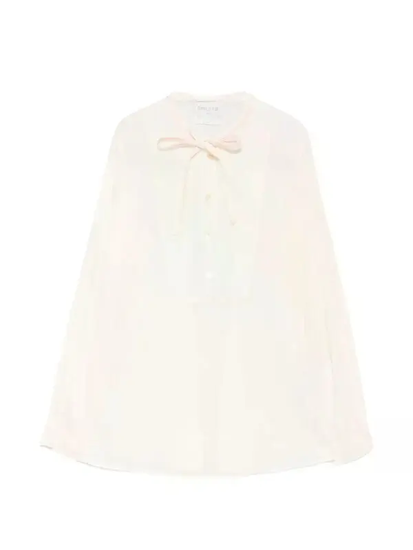 FORTE_FORTE Bib-detail Blouse