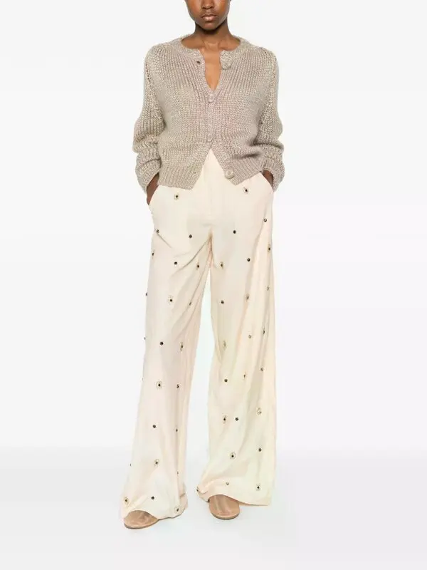 FORTE_FORTE Chunky-knit Button-up Cardigan