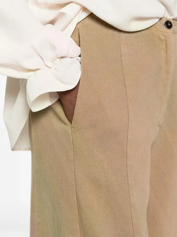 FORTE_FORTE Wide-leg Seamed Palazzo Pants