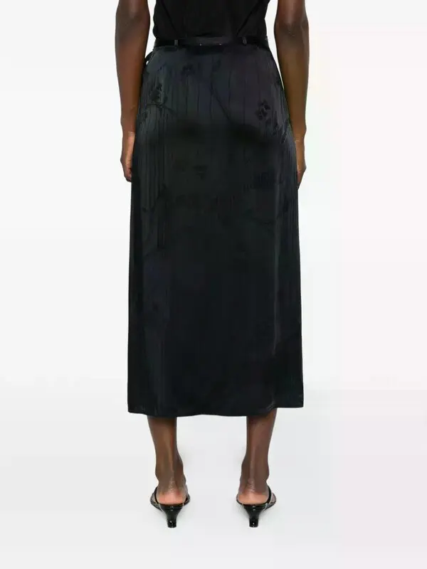 FORTE_FORTE Floral-jacquard Wrap Midi Skirt
