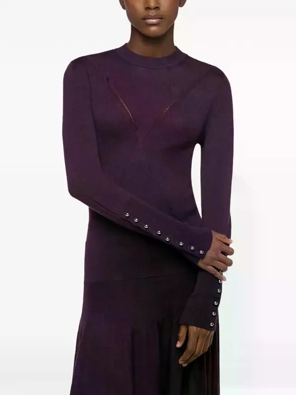 Rabanne Button-cuff Knitted Sweater