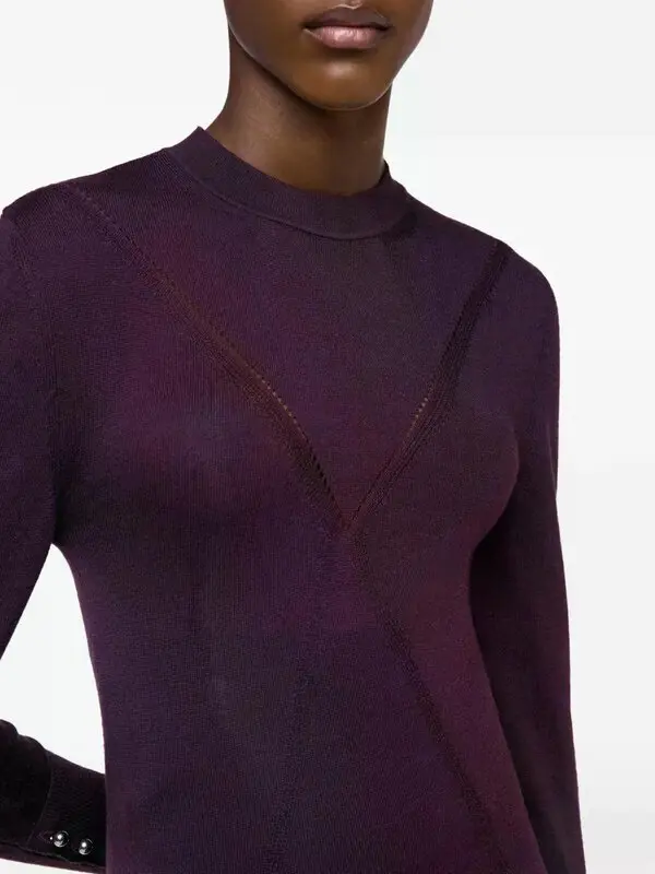 Rabanne Button-cuff Knitted Sweater