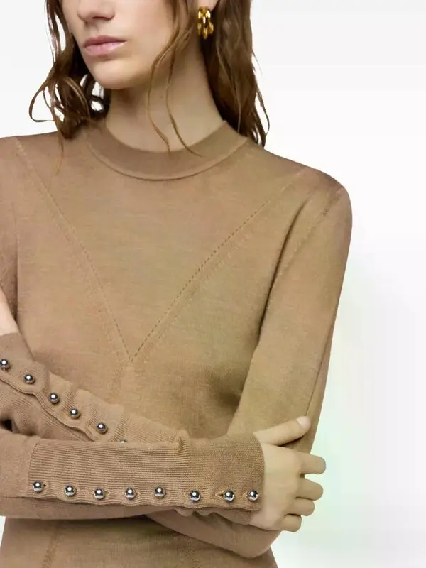 Rabanne Button-cuff Long-sleeve T-shirt
